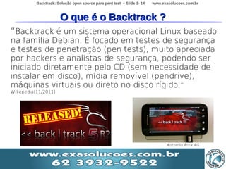 Backtrack: Solucão open source para pen test | PDF