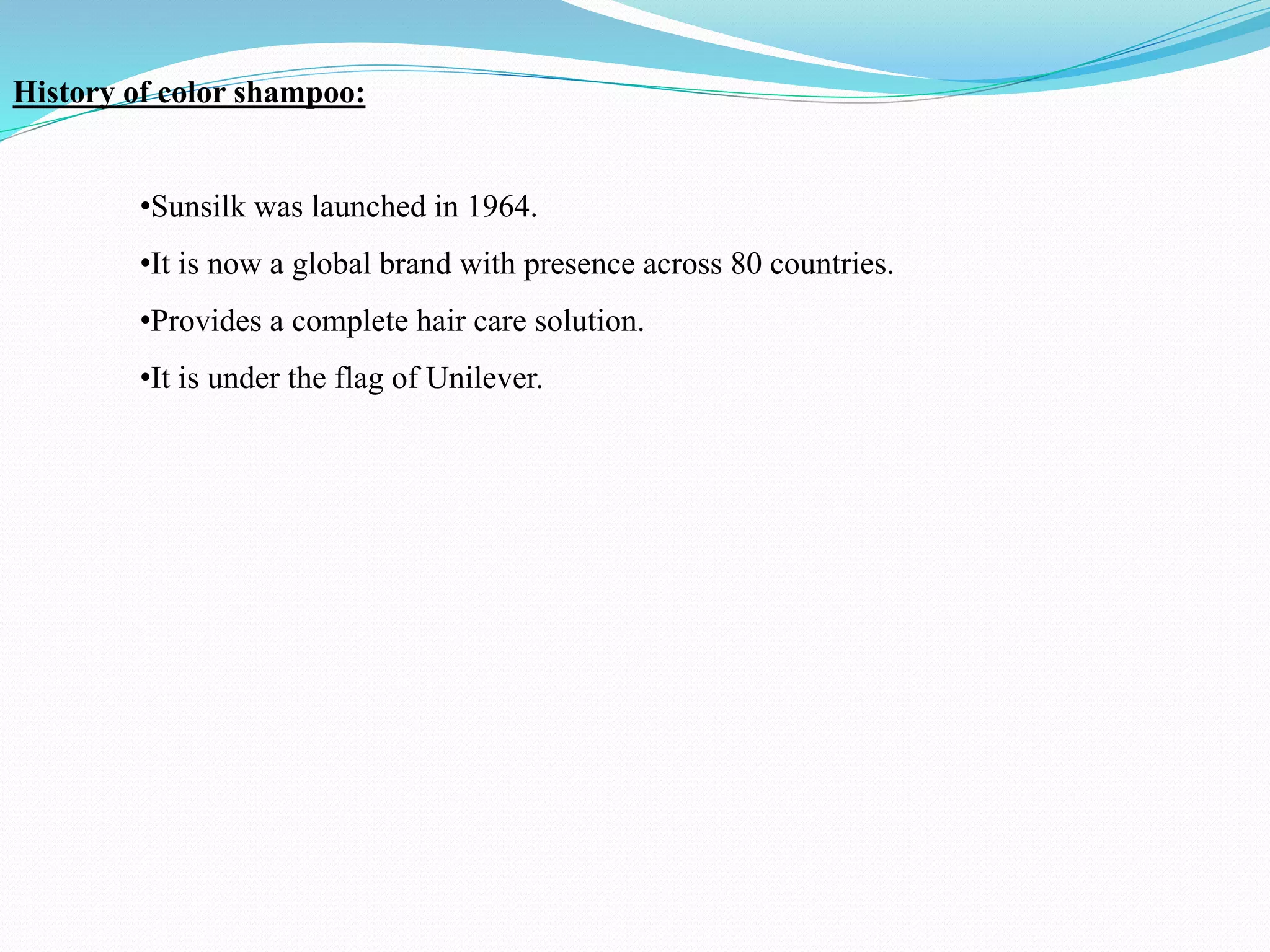 Marketing Plan of Sunsilk Color Shampoo | PPTX