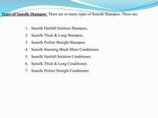 Marketing Plan of Sunsilk Color Shampoo | PPTX