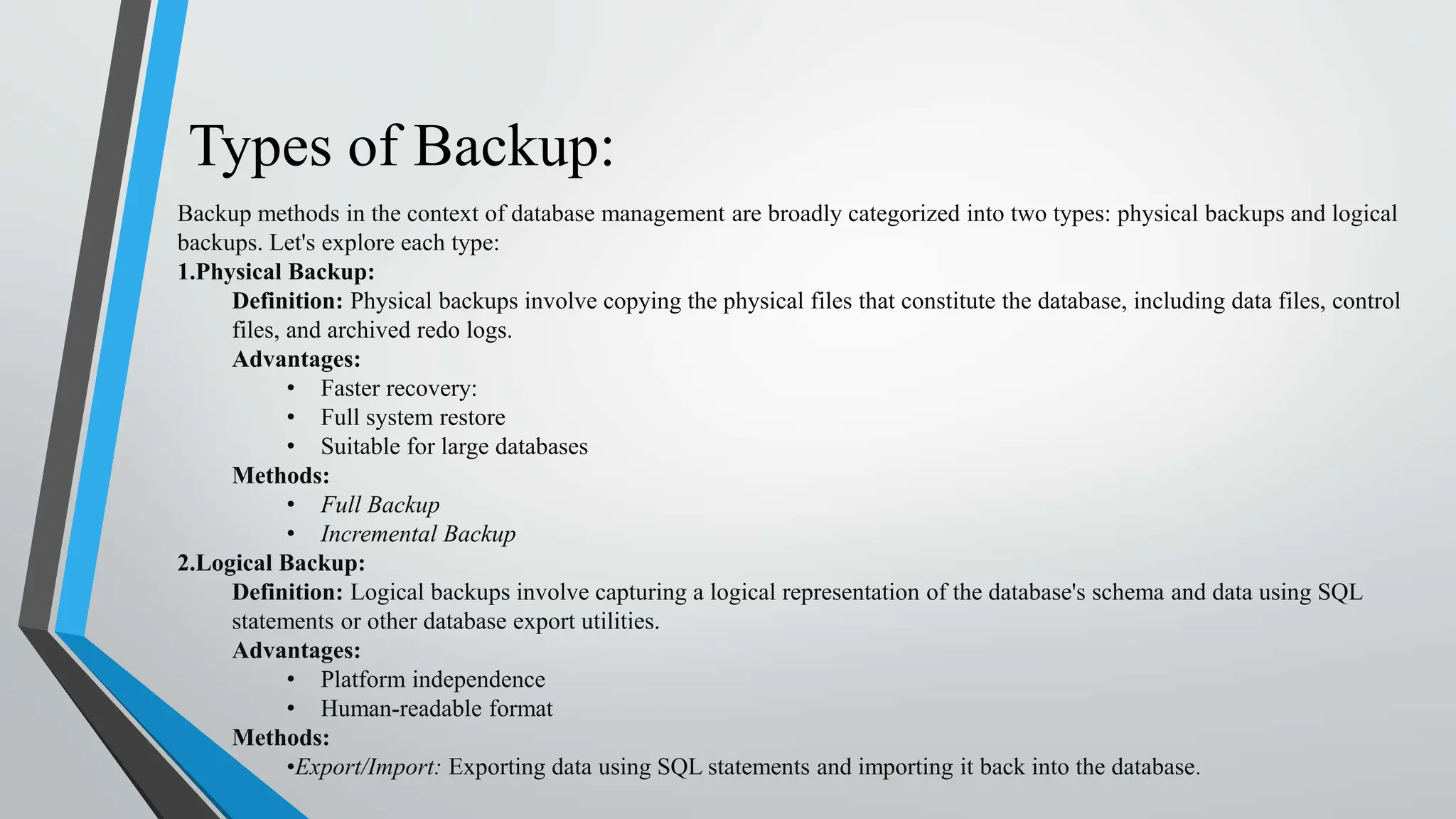backup. the database administration.pptx