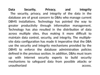 database back up database for mba studen | PPTX