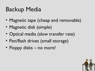 Backup And Recovery | PPT | Computing | Technology & Computing