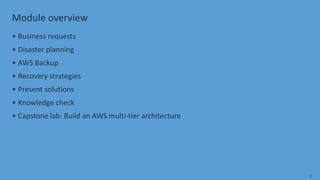 Backup-and-Recovery Procedures decribed in AWS | PDF
