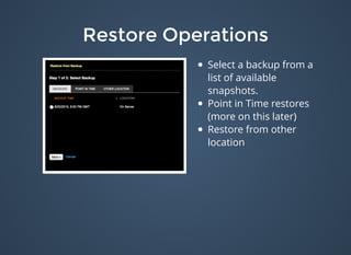 DataStax: Backup and Restore in Cassandra and OpsCenter | PDF