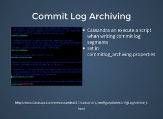 DataStax: Backup and Restore in Cassandra and OpsCenter | PDF