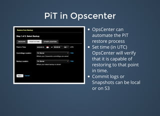DataStax: Backup and Restore in Cassandra and OpsCenter | PDF