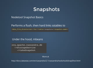 DataStax: Backup and Restore in Cassandra and OpsCenter | PDF