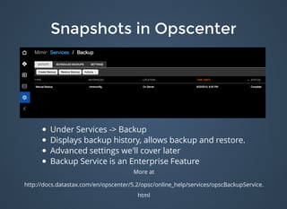 DataStax: Backup and Restore in Cassandra and OpsCenter | PDF