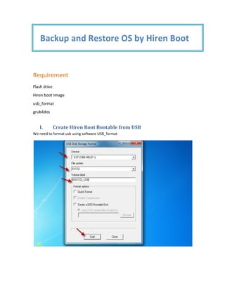 Backup and-restore-os-by-hiren-boot | PDF
