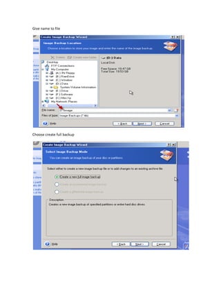 Backup and-restore-os-by-hiren-boot | PDF