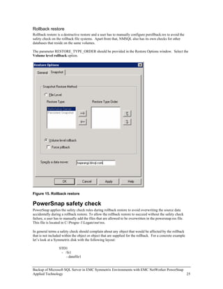 Backup of Microsoft SQL Server in EMC Symmetrix Environments ... | PDF