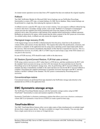 Backup of Microsoft SQL Server in EMC Symmetrix Environments ... | PDF | Databases | Computer ...