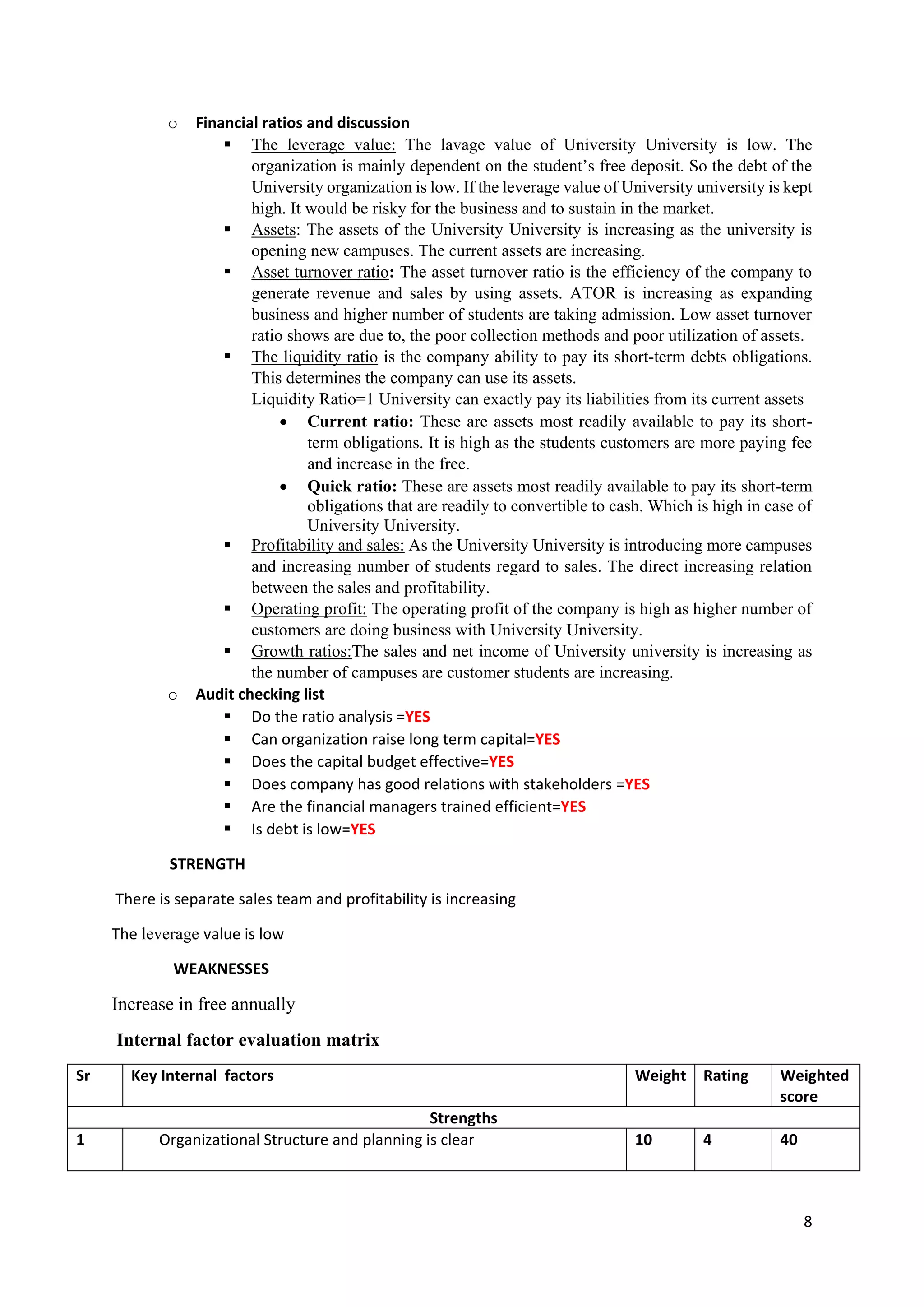 Template-internal & external factor assessment | PDF
