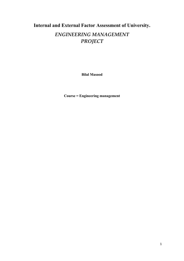 Template-internal & external factor assessment | PDF