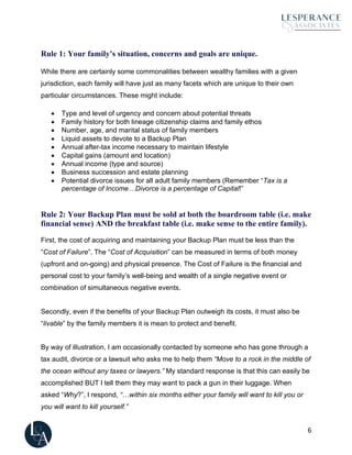 Lesperance and Associates - Back up Plan | PDF