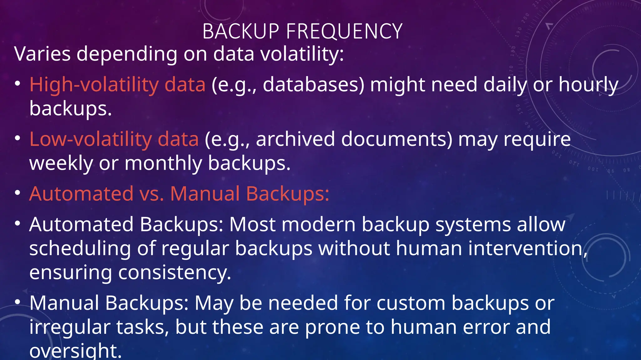 Presentation on BACKUP(Nursing informatics ) | PPTX