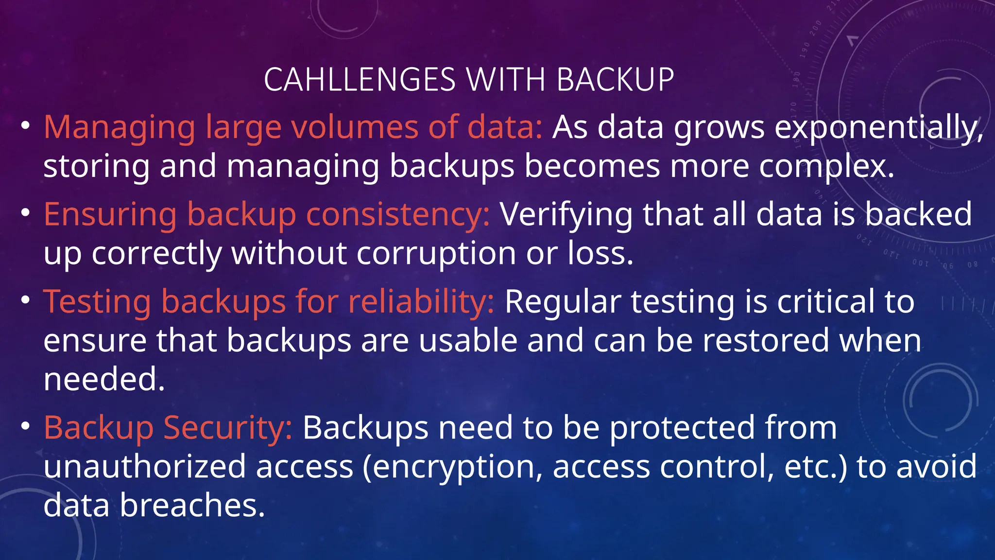 Presentation on BACKUP(Nursing informatics ) | PPTX