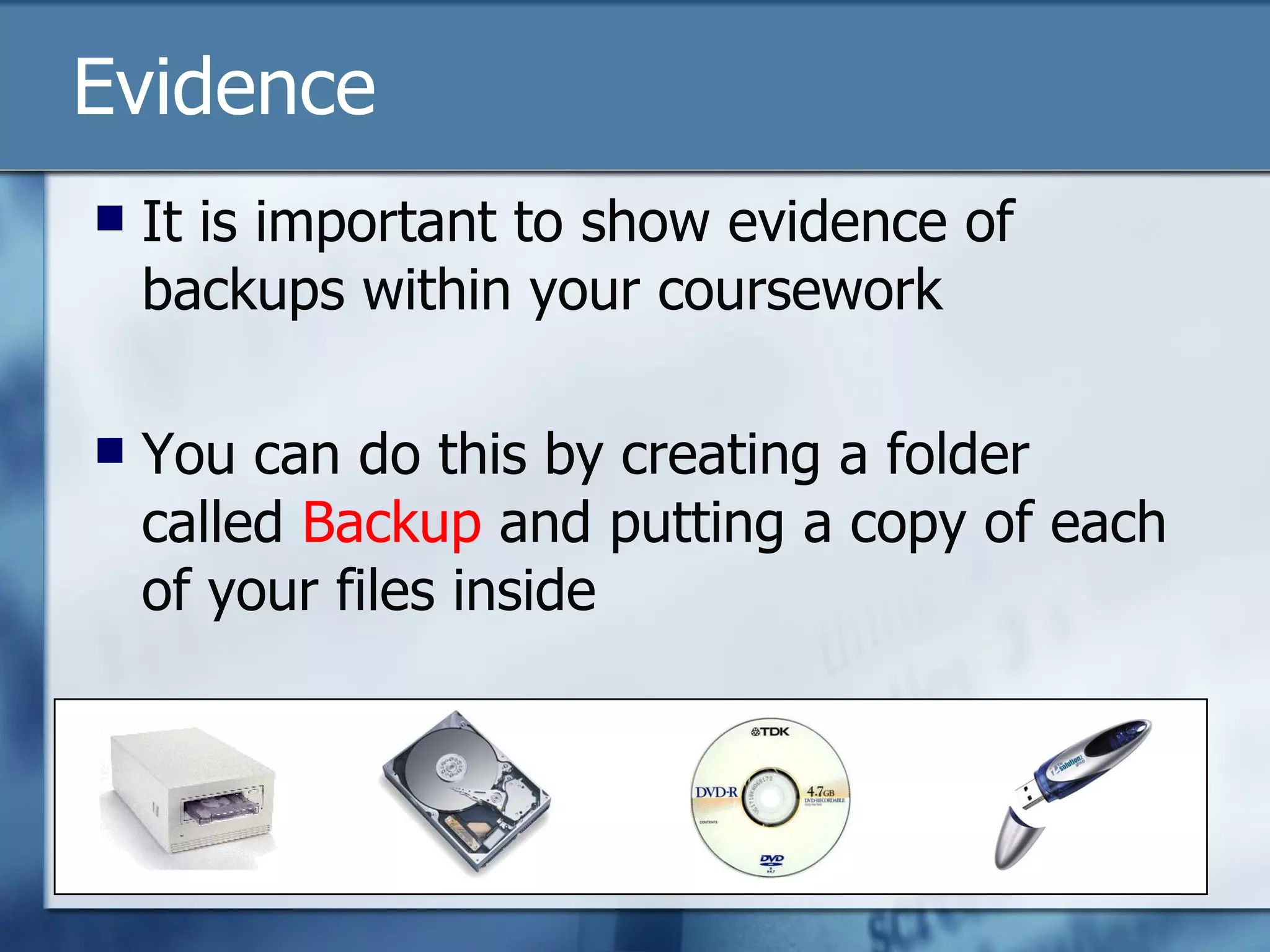 Backup And File Management | PPT
