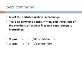 Backup and recovery | PPT