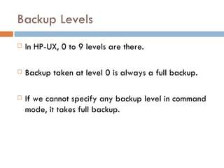 Backup and recovery | PPT