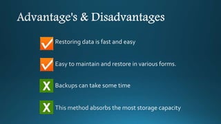 Backup and Recovery..quick breakdown | PPTX
