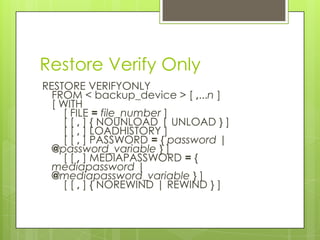Backup And Recovery Planning | PPT