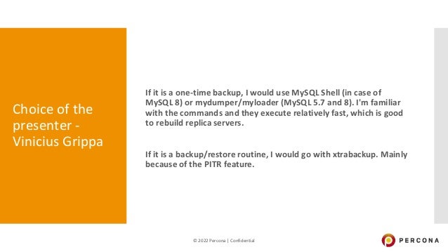 Mysql Backup And Restore Performance Ppt
