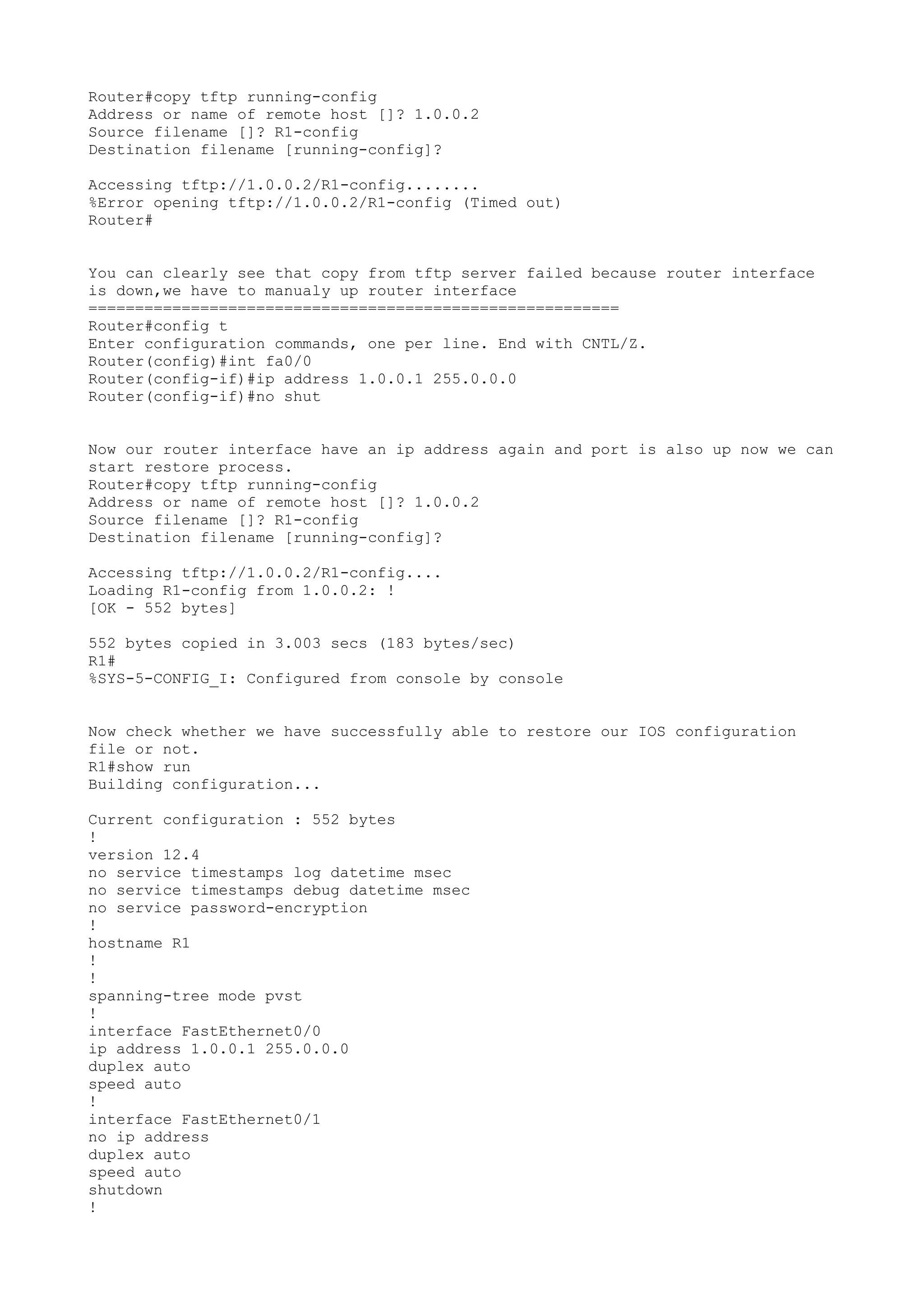 Backup and restore router configuration | TXT