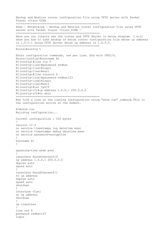 Backup And Restore Router Configuration Pdf