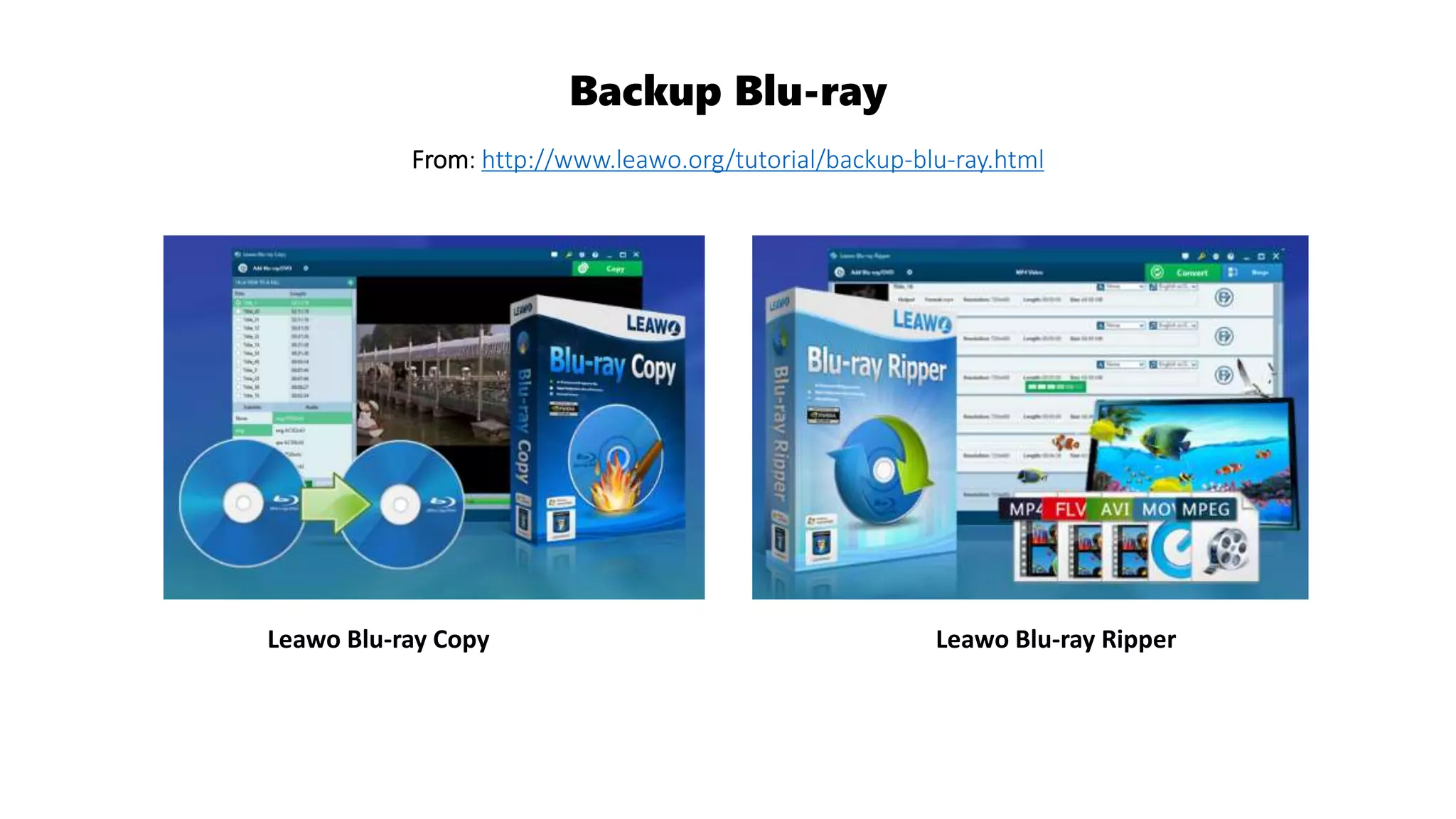 Backup blu ray | PPTX