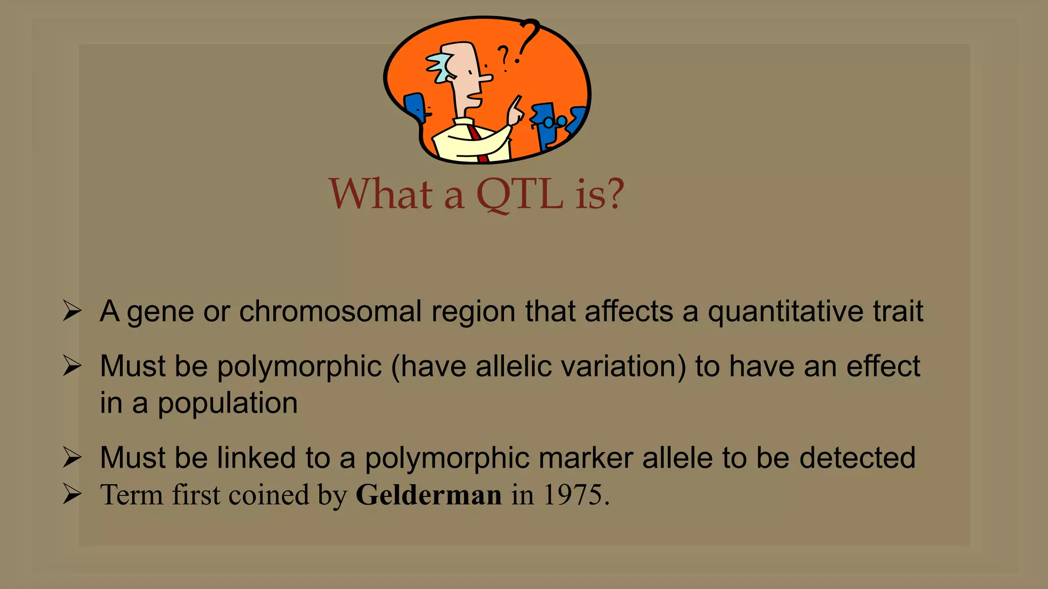 QTL mapping for crop improvement | PPTX