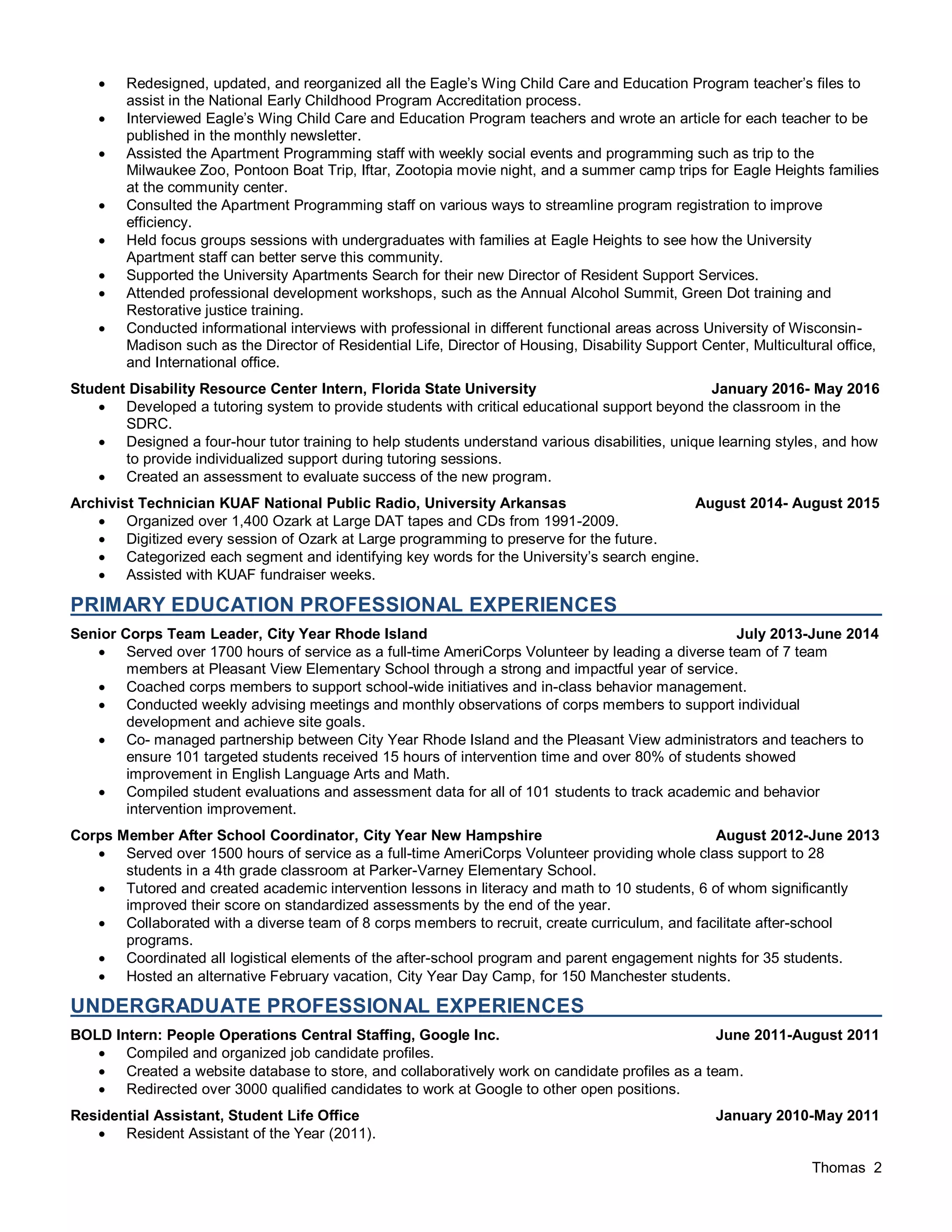 Backup of t thomas cv | PDF