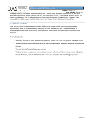 Backup policy template julie bozzi oregon | DOC