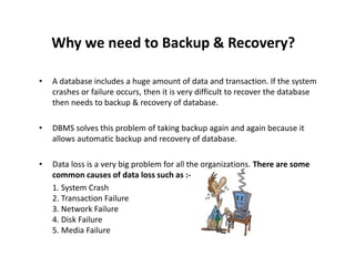 Backup & Recovery | PPTX