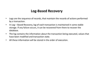 Backup & Recovery | PPT