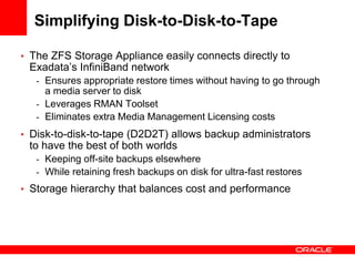 Backup & recovery for exadata | PPTX