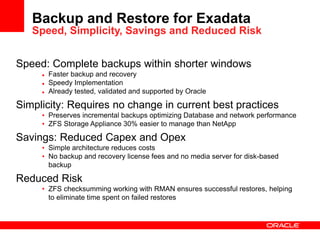 Backup & recovery for exadata | PPTX