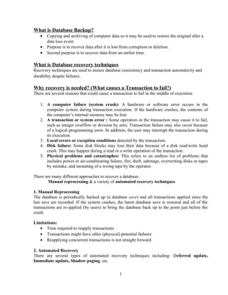 What is Database Backup? The 3 Important Recovery Techniques from ...