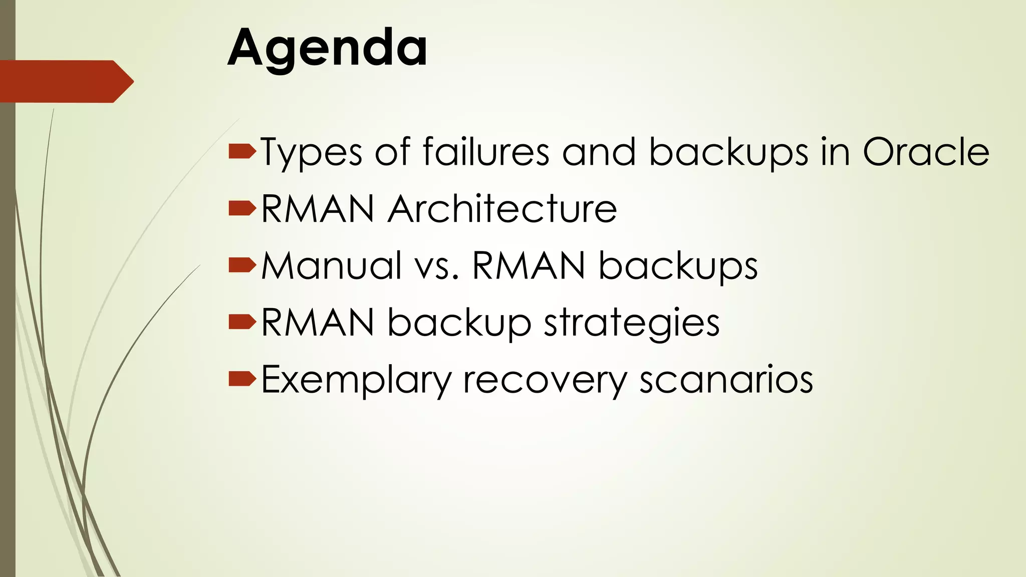 Backup & recovery with rman | PPTX