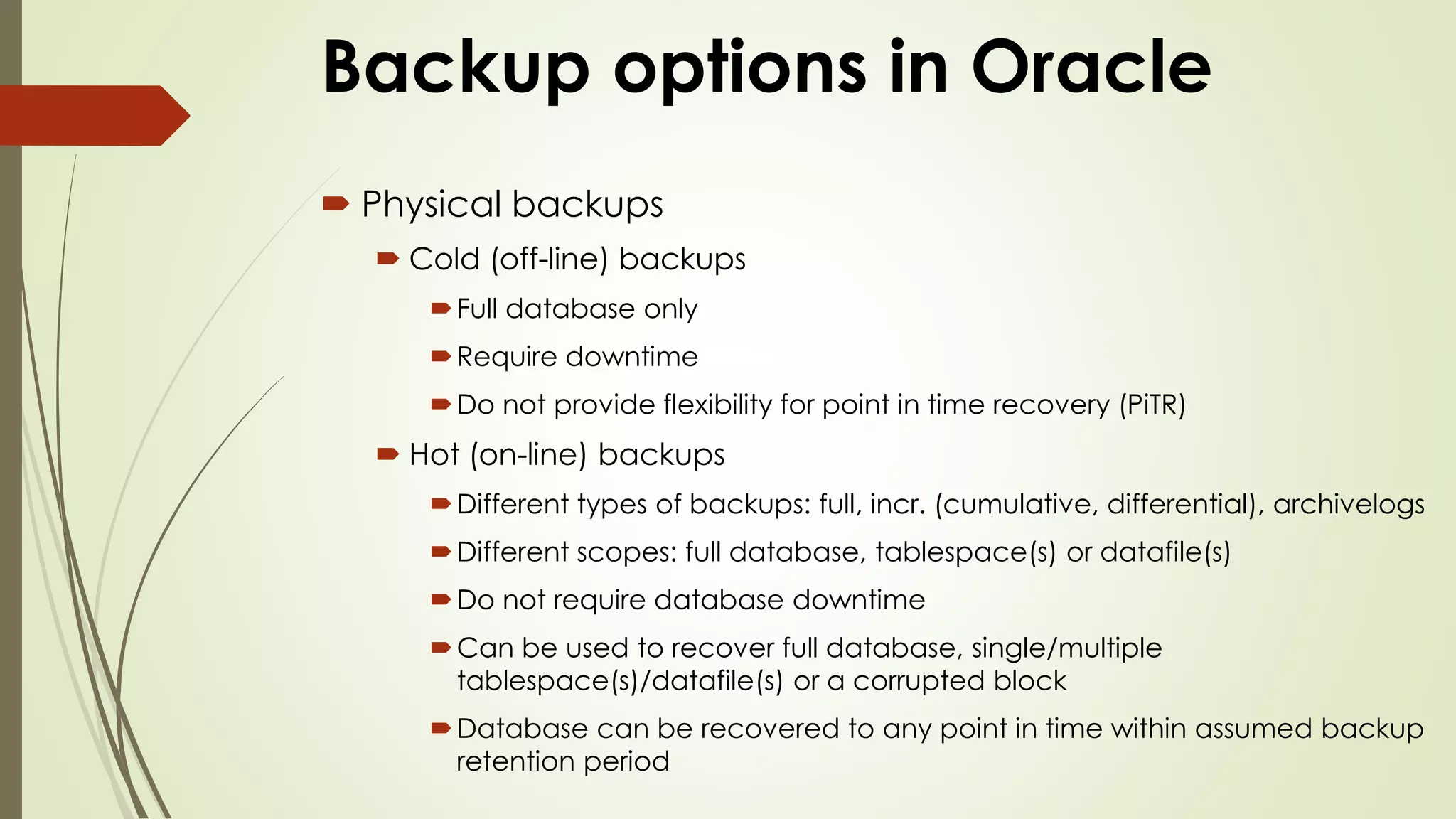 Backup & recovery with rman | PPTX Backup & recovery with rman | PPTX