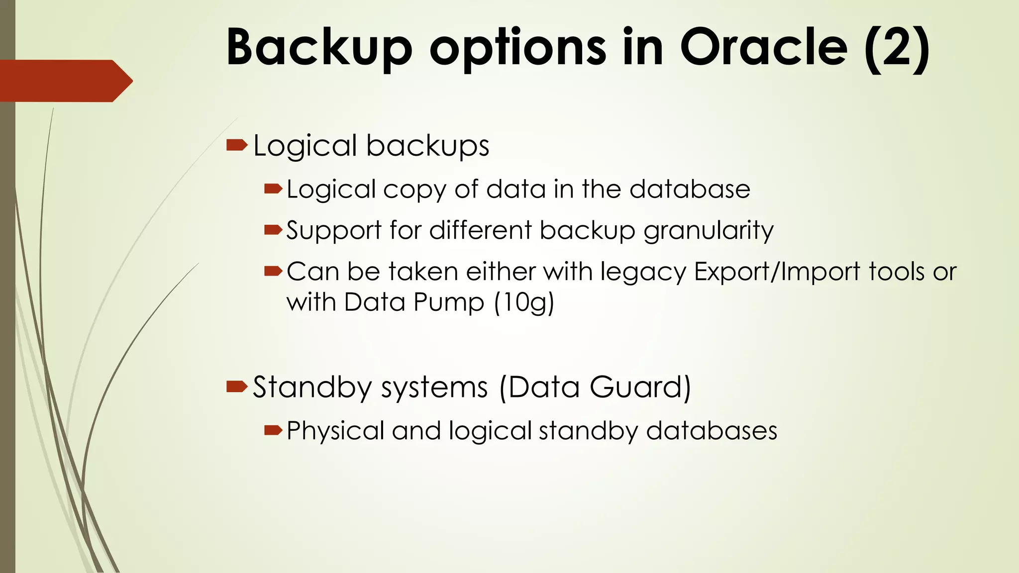 Backup & recovery with rman | PPTX | Databases | Computer Software and Applications