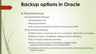 Backup & recovery with rman | PPTX
