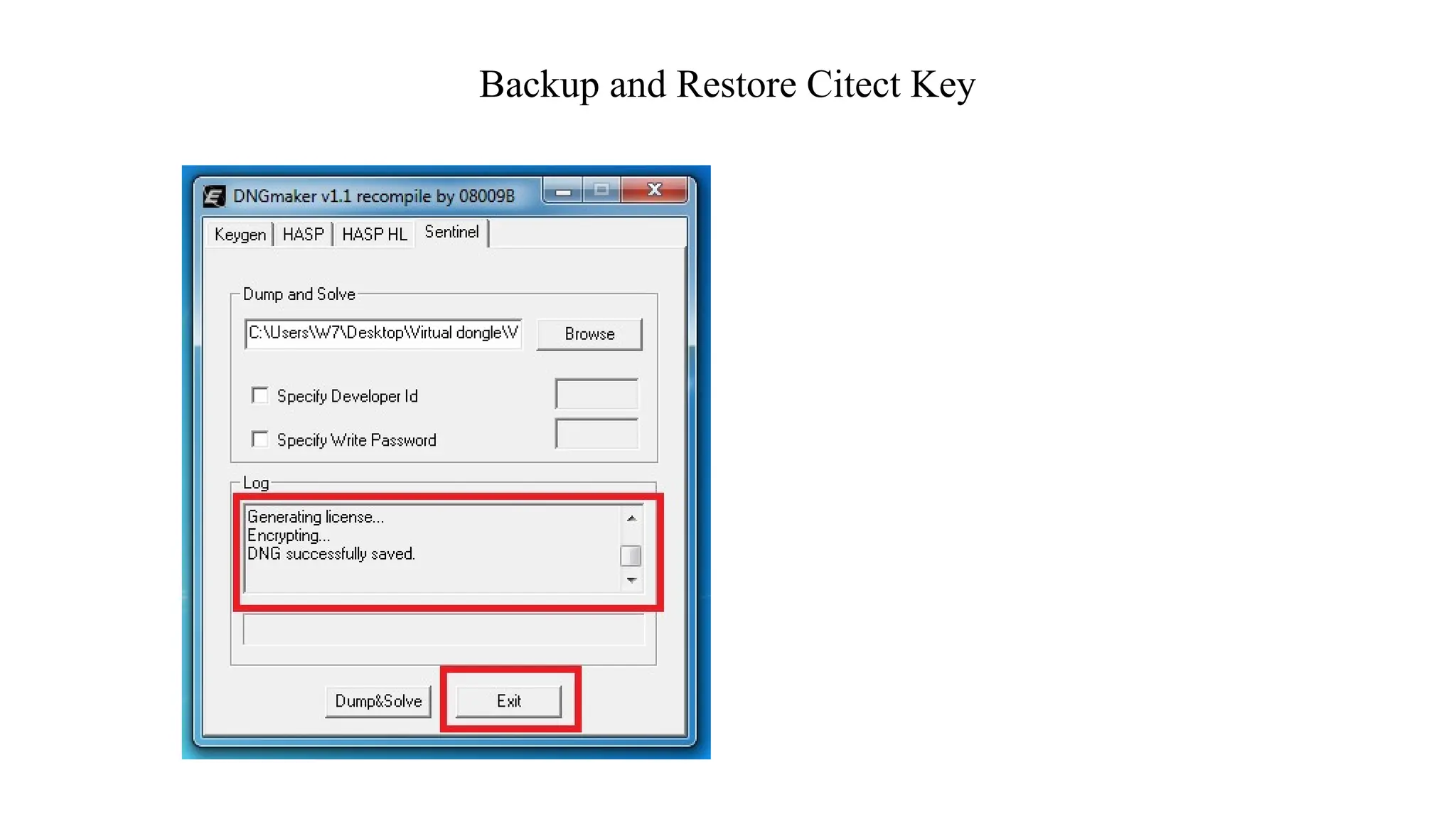 Backup & Restore Vijeo Citect Key USB Dongle Guide.pptx