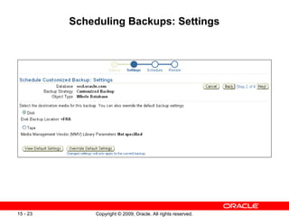Backups And Recovery | PPT