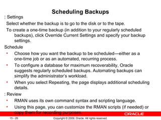 Backups And Recovery | PPT