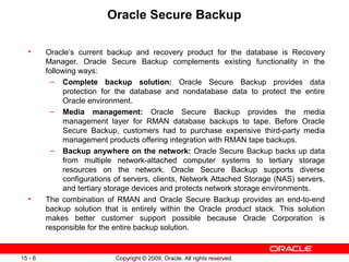 Backups And Recovery | PPT