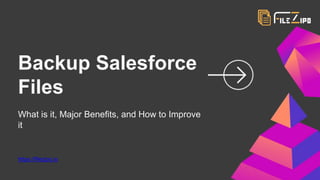 Backup Files from Salesforce to External Cloud | PPT