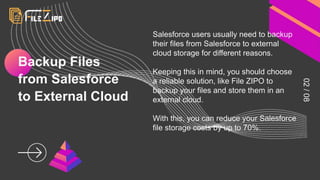 Backup Files from Salesforce to External Cloud | PPT