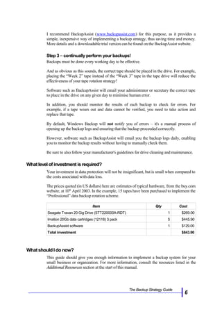 Backup strategy plan | PDF