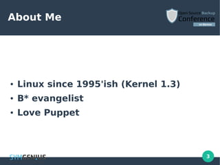 Backup with Bareos and ZFS - by Christian Reiß | PPT
